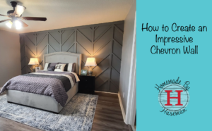 How to Create an Impressive Chevron Wall - Homemade by Huseman